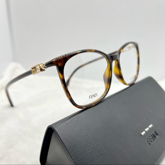 Fendi | Accessories | Fendi Glasses New Authentic Gold F Logo Optical ...
